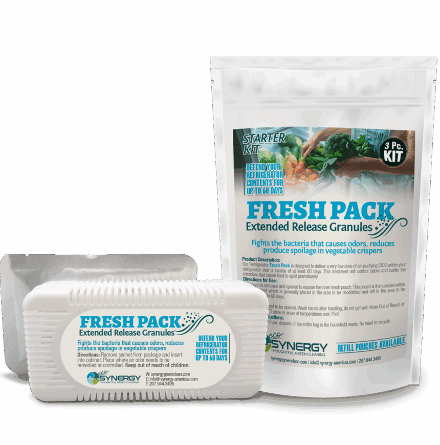 Fresh Pack Refrigerator Kit | Ultra-Low Dose ClO₂ for Food Freshness
